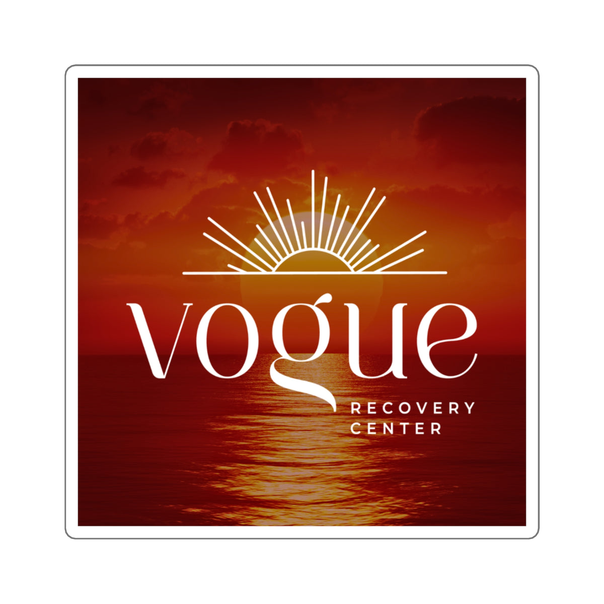Vogue Logo Square Sticker – Aliya Shop